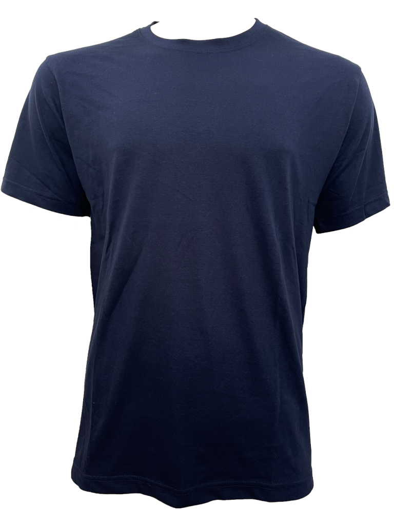 REMERA CUELLO REDONDO MANGA CORTA AZUL - Garimport
